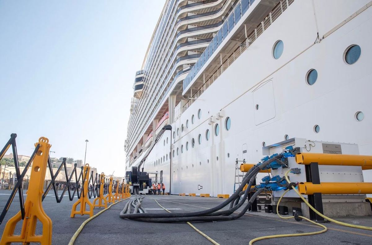 MSC Cruises ship inaugurates shore power facility in Valletta
