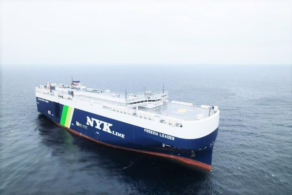 NYK Line launches fifth LNG-fuelled PCTC