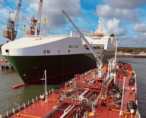 ExxonMobil delivers biofuel blend to UK defence vessel