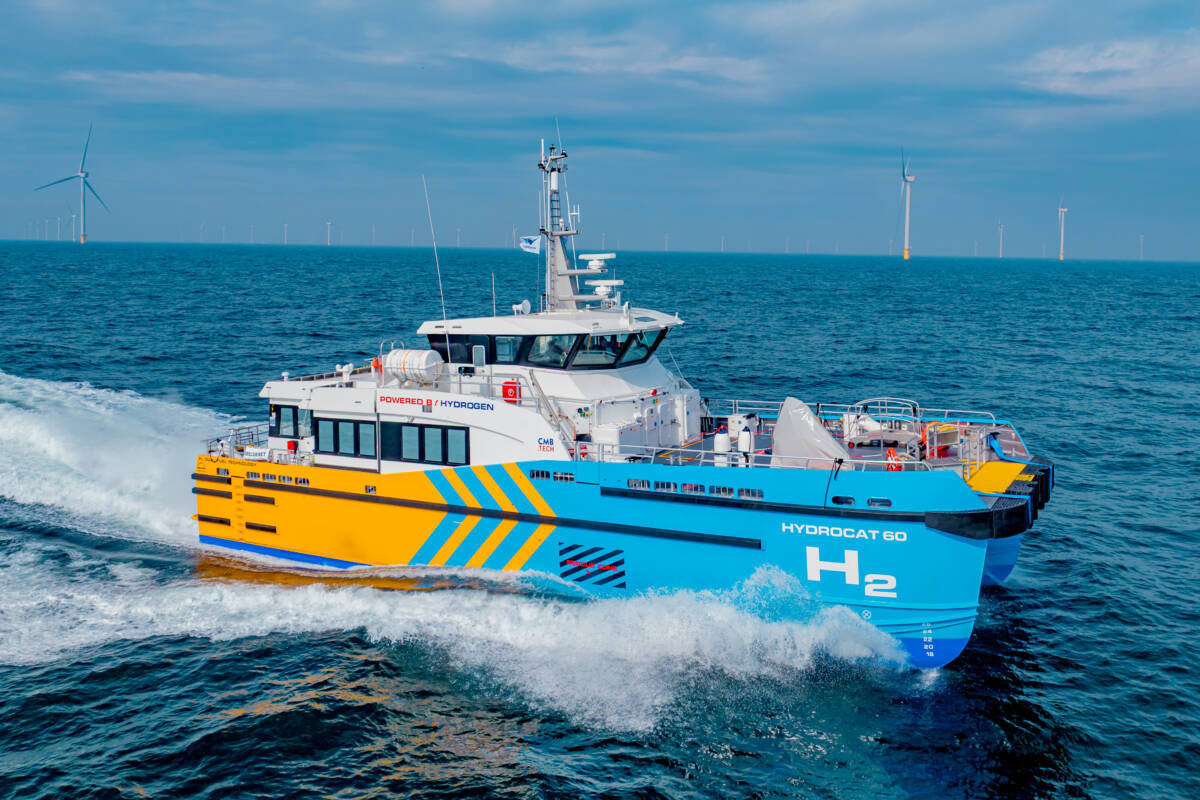 Windcat launches second hydrogen dual-fuel vessel