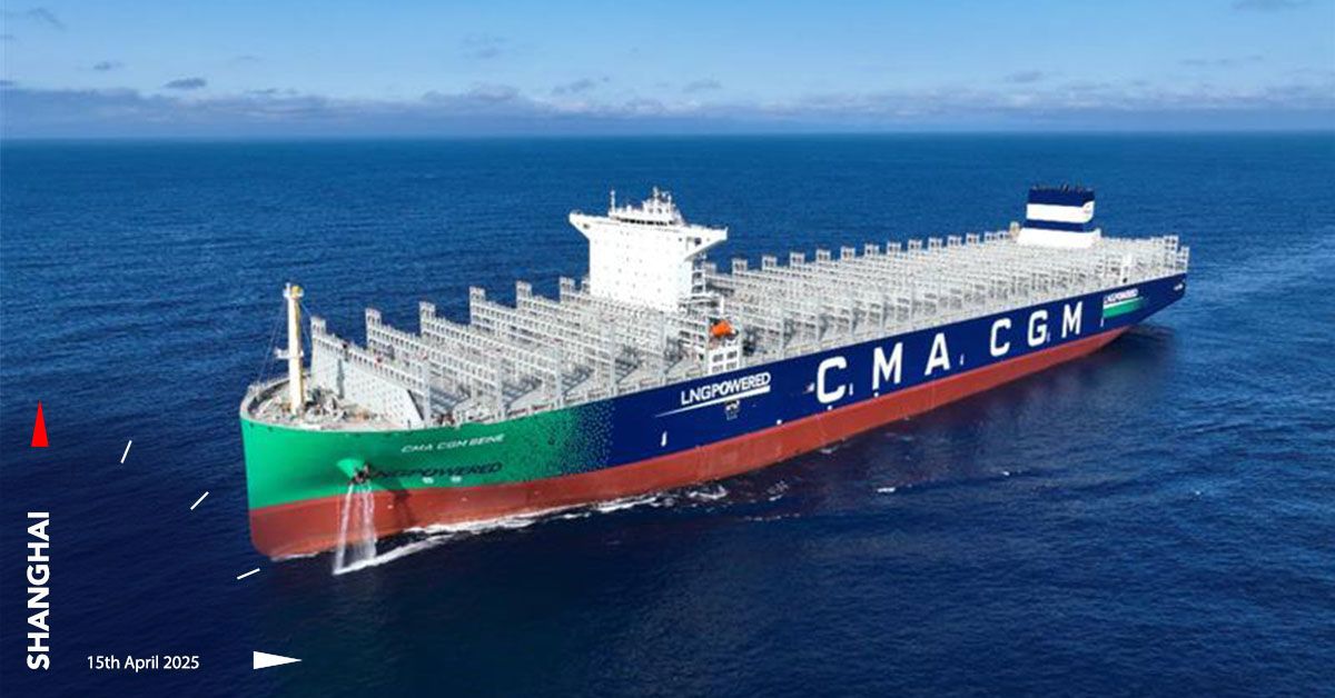 CMA CGM takes delivery of LNG dual-fuel container ship