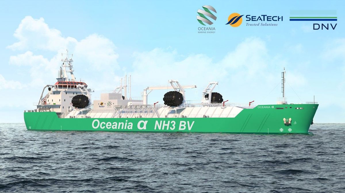 DNV approves ammonia bunker vessel design